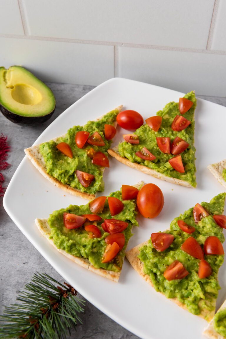 Festive Avocado Pita Tree Appetizers - Crazy For Couponing