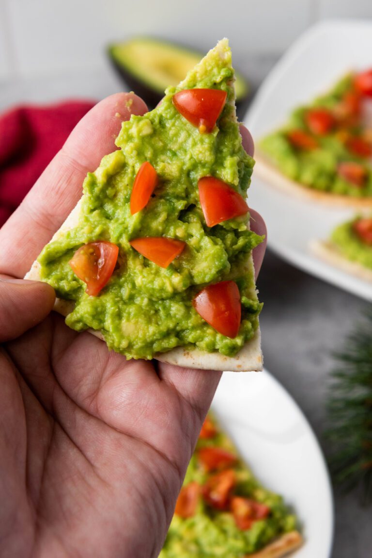 Festive Avocado Pita Tree Appetizers - Crazy For Couponing