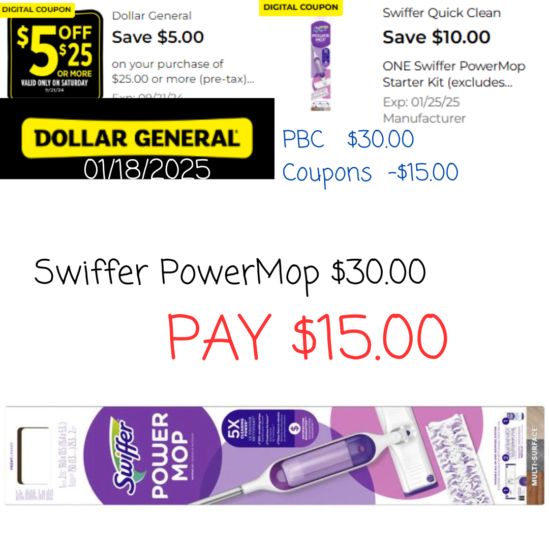 Dollar General Saturday $5.00 off $25.00 Instructions and Deals For ...