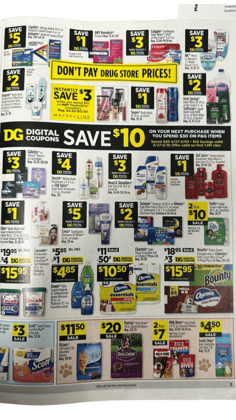 Dollar General Ad Scan April 27–May 3, 2025 - Crazy For Couponing